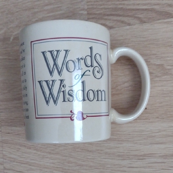 Hallmark | Kitchen | Words Of Wisdom Cream Mug Hallmark New 2 Oz | Poshmark